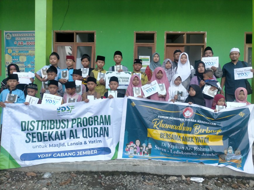 Pengasuh Ponpes Ar-rohmah: Terima Kasih YDSF Jember - SIBER INDONESIA